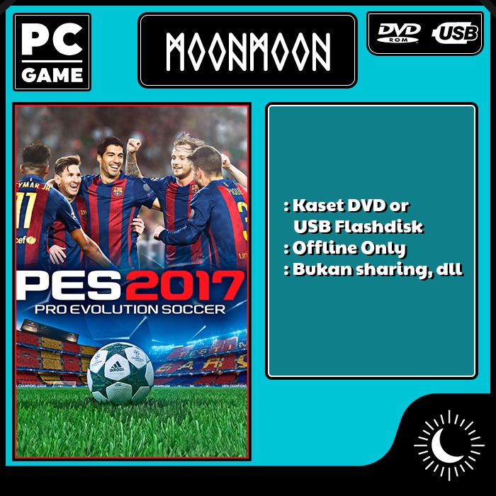 Jual Pro Evolution Soccer 2017 / PES 17 + SmokePatch Game PC Laptop ...