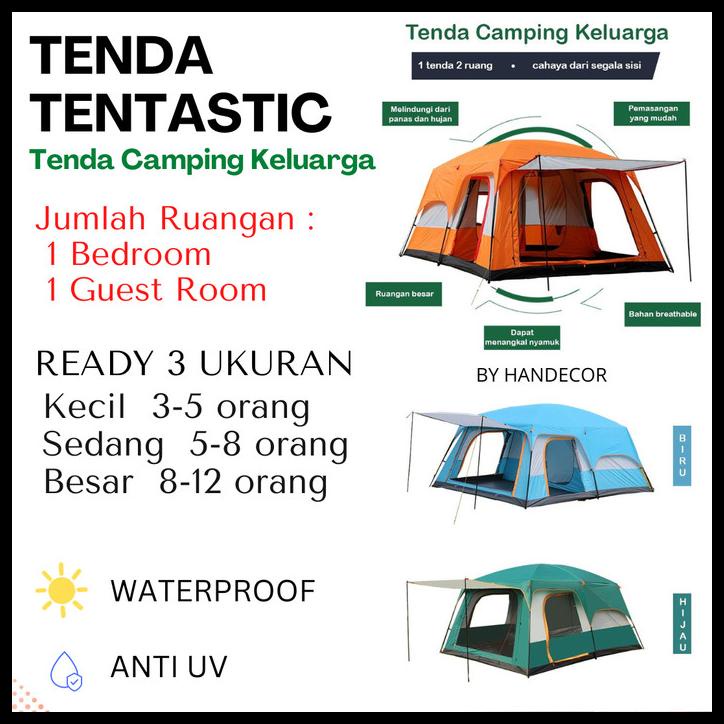 Jual Tenda Camping 4 Orang Dewasa | Tenda Camping Family 4 Orang 2 ...