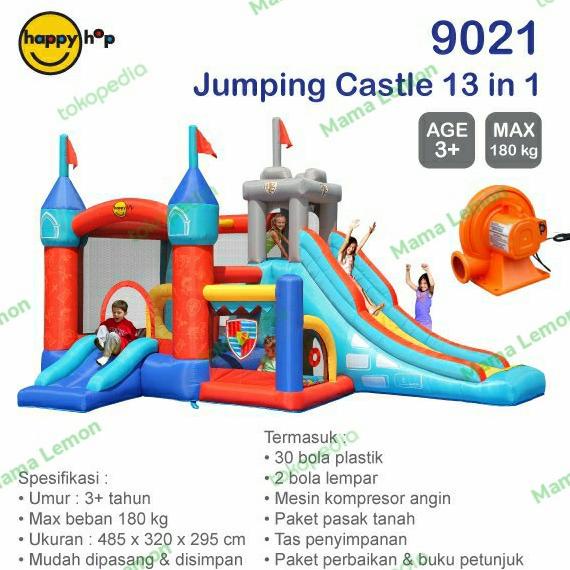 Jual Happy Hop 9021 Jumping Castle 13 in 1 Istana Balon | Shopee Indonesia