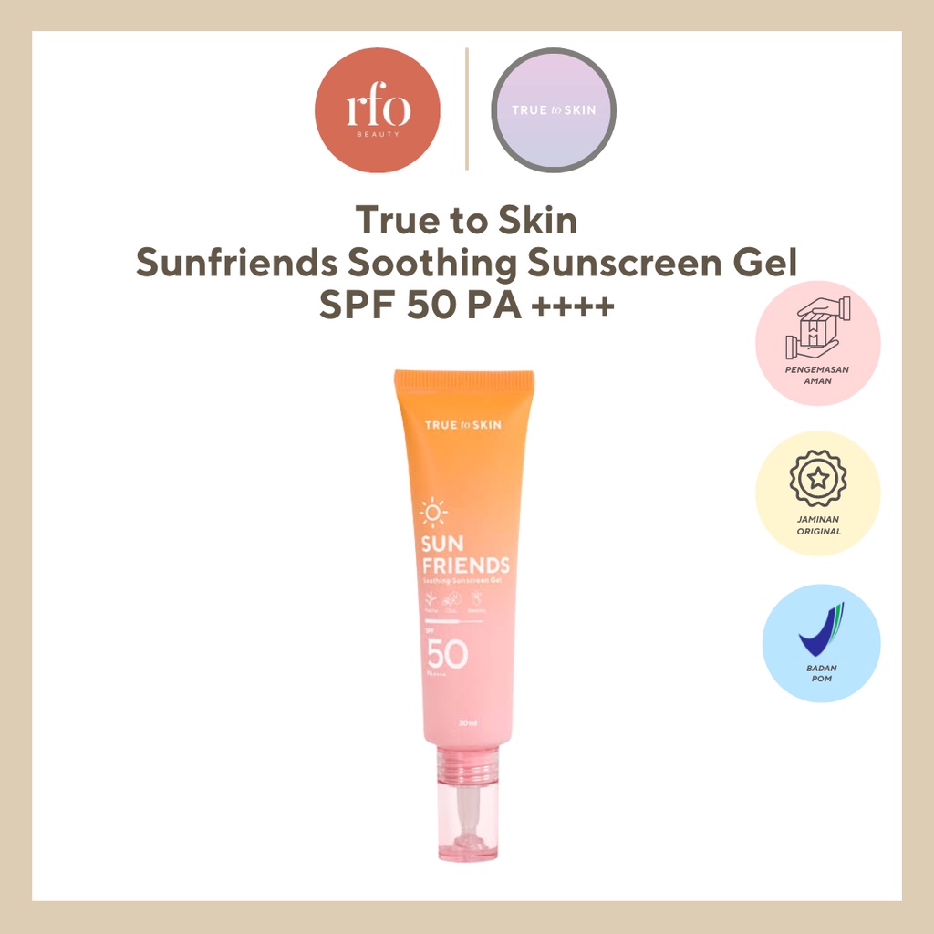 Jual True to Skin Sunfriends Sunscreen Gel SPF 50 PA++++ | Shopee Indonesia
