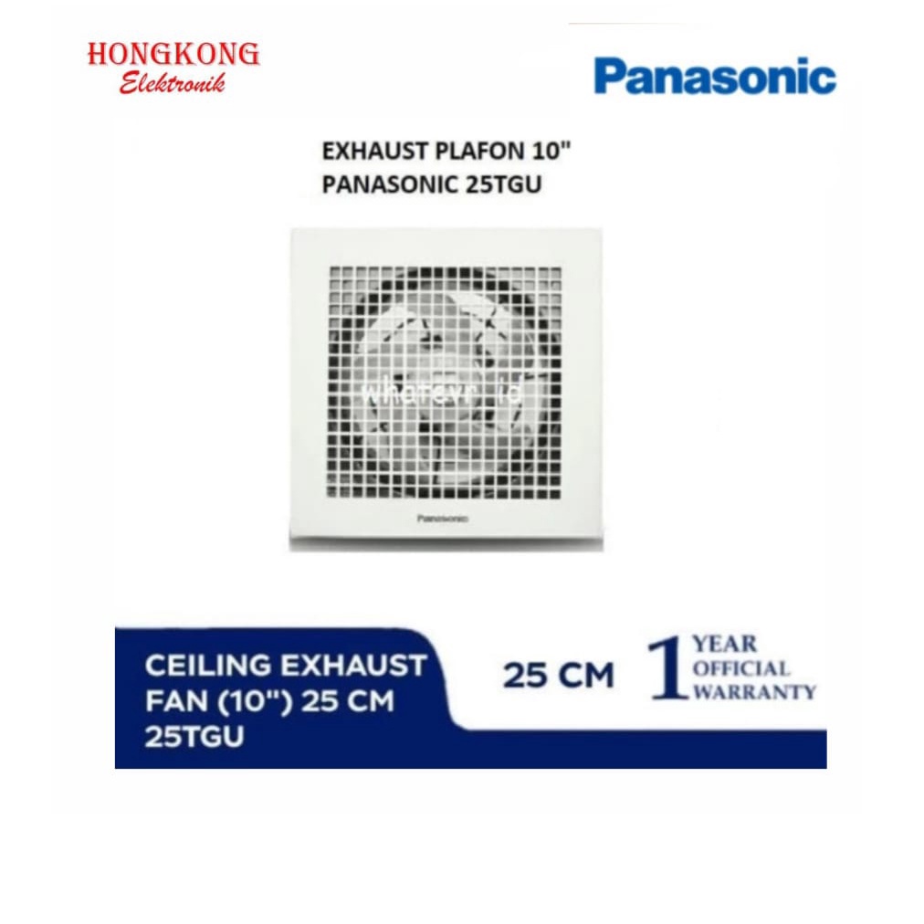 Panasonic Ceiling Exhaust Fan 10 Fv25tgu | Shelly Lighting