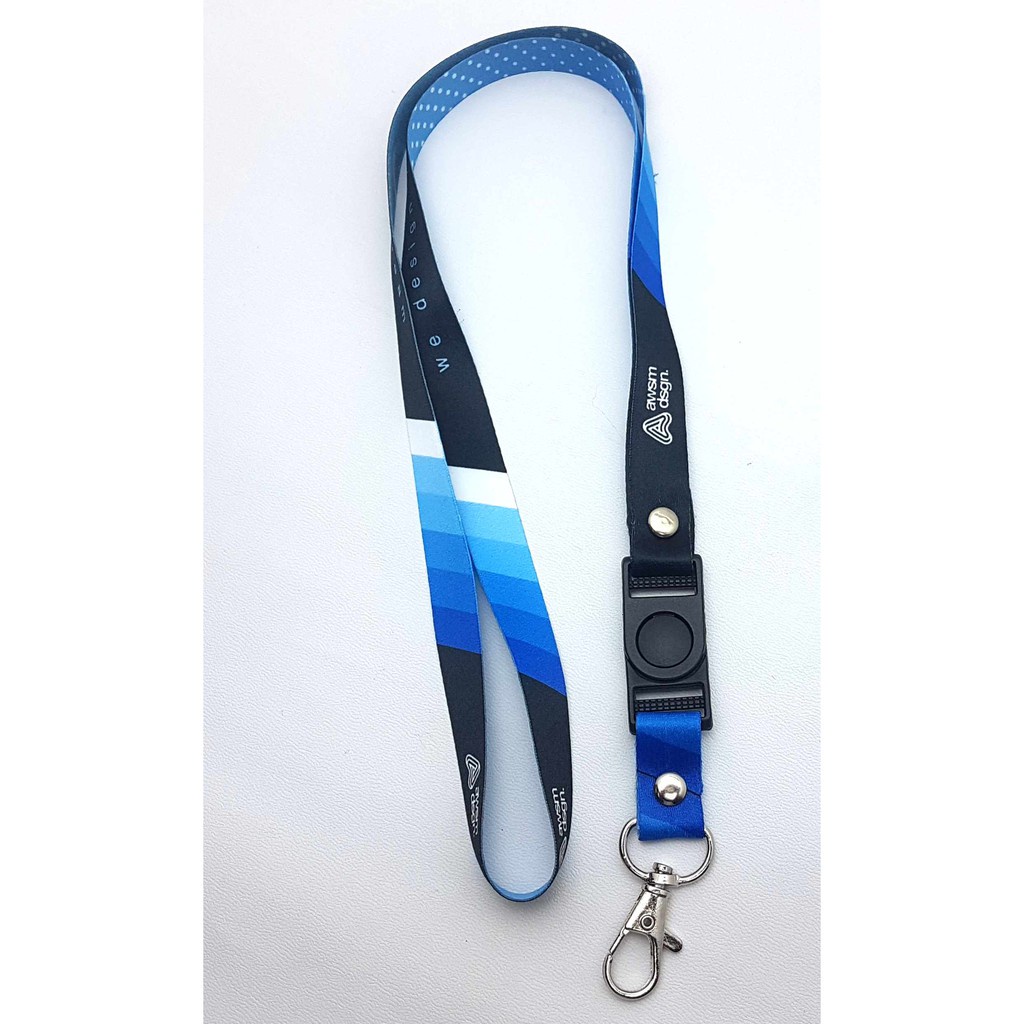 Jual Tali lanyard custom desain high class cetak 1,5cm 2 muka / tali ...