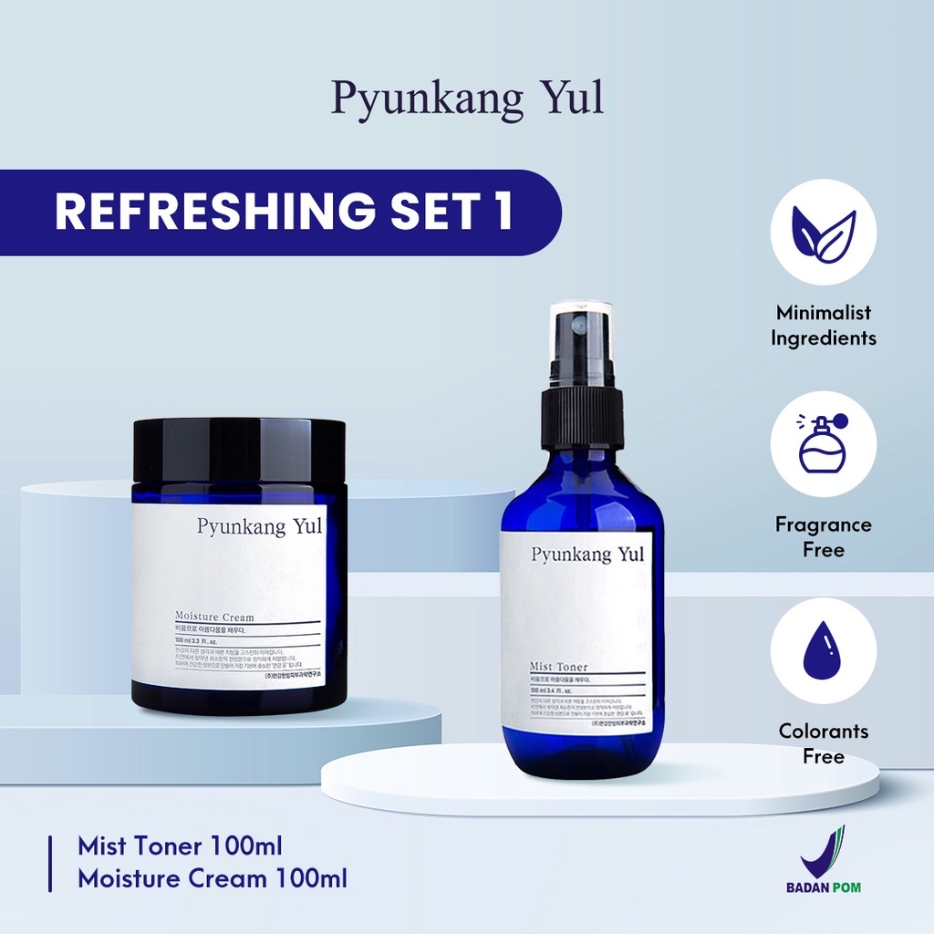 Jual PYUNKANG YUL Refreshing Set 1 (Mist Toner 100ml + Moisture Cream ...