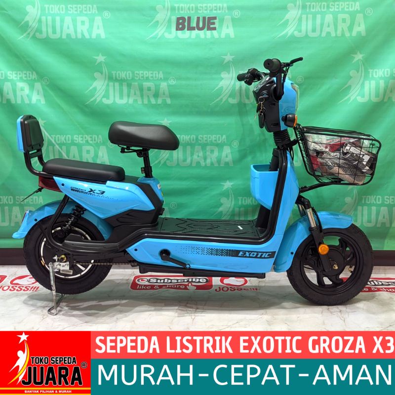 Jual SEPEDA LISTRIK EXOTIC GROZA X3 ELECTRIC E BIKE 14 INCH | Shopee ...
