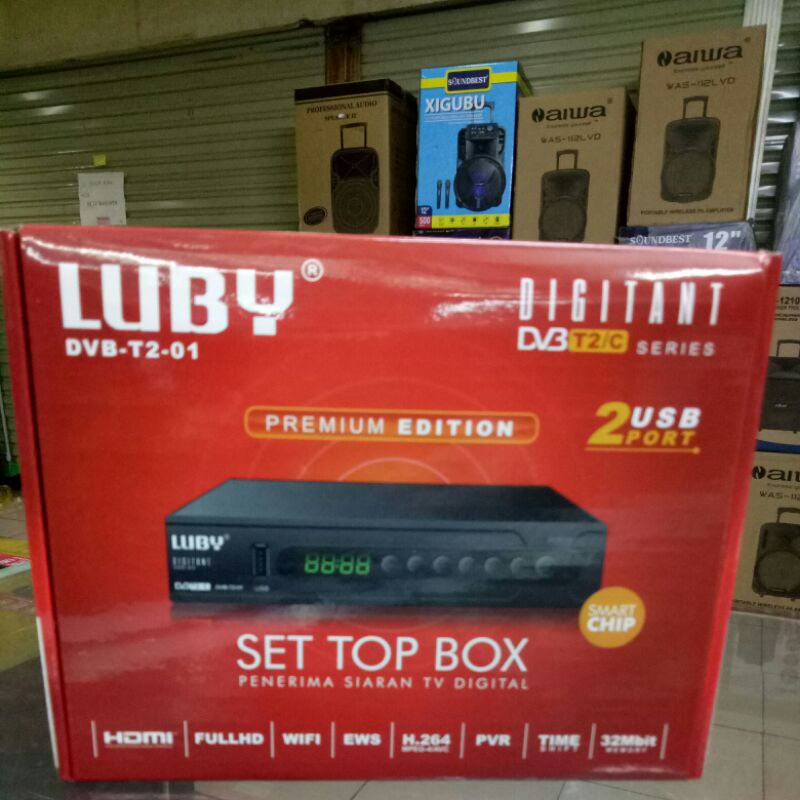 Jual SET TOP BOX LUBY DVB T2-01 ( 2 usb port ) 32mb | Shopee Indonesia