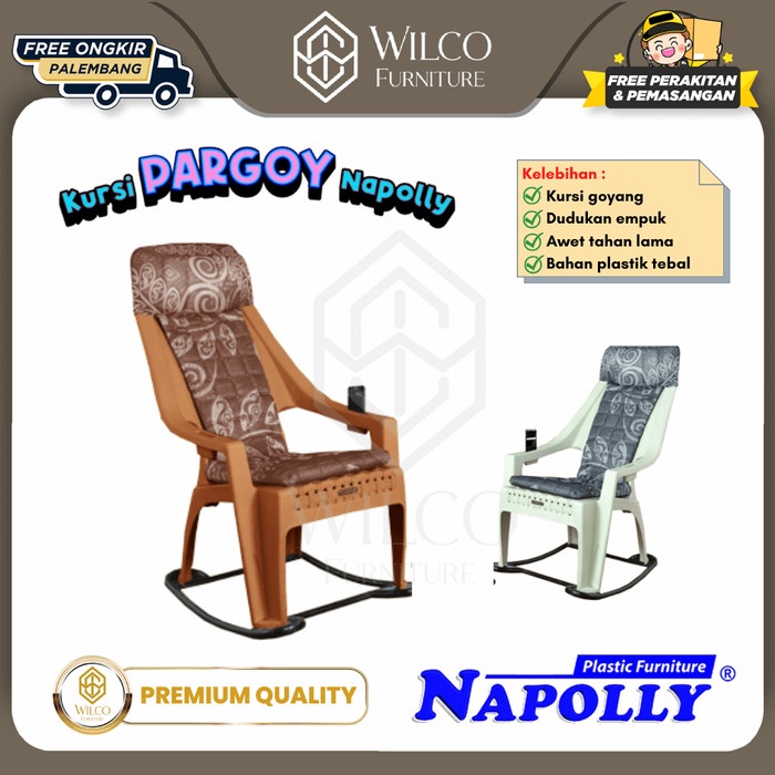 Jual Kursi Pargoy Napolly / Kursi Goyang Plastik Murah / Kursi Malas ...