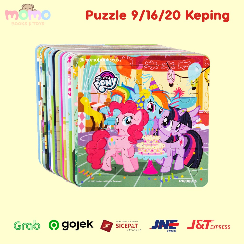 Jual [MOMO] Paket 1 Set 6 Pcs Jigsaw Puzzle Keping Anak Karton Little ...