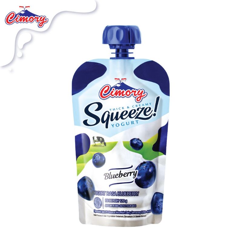 Jual cimory squeeze yogurt 120gr blueberry | Shopee Indonesia