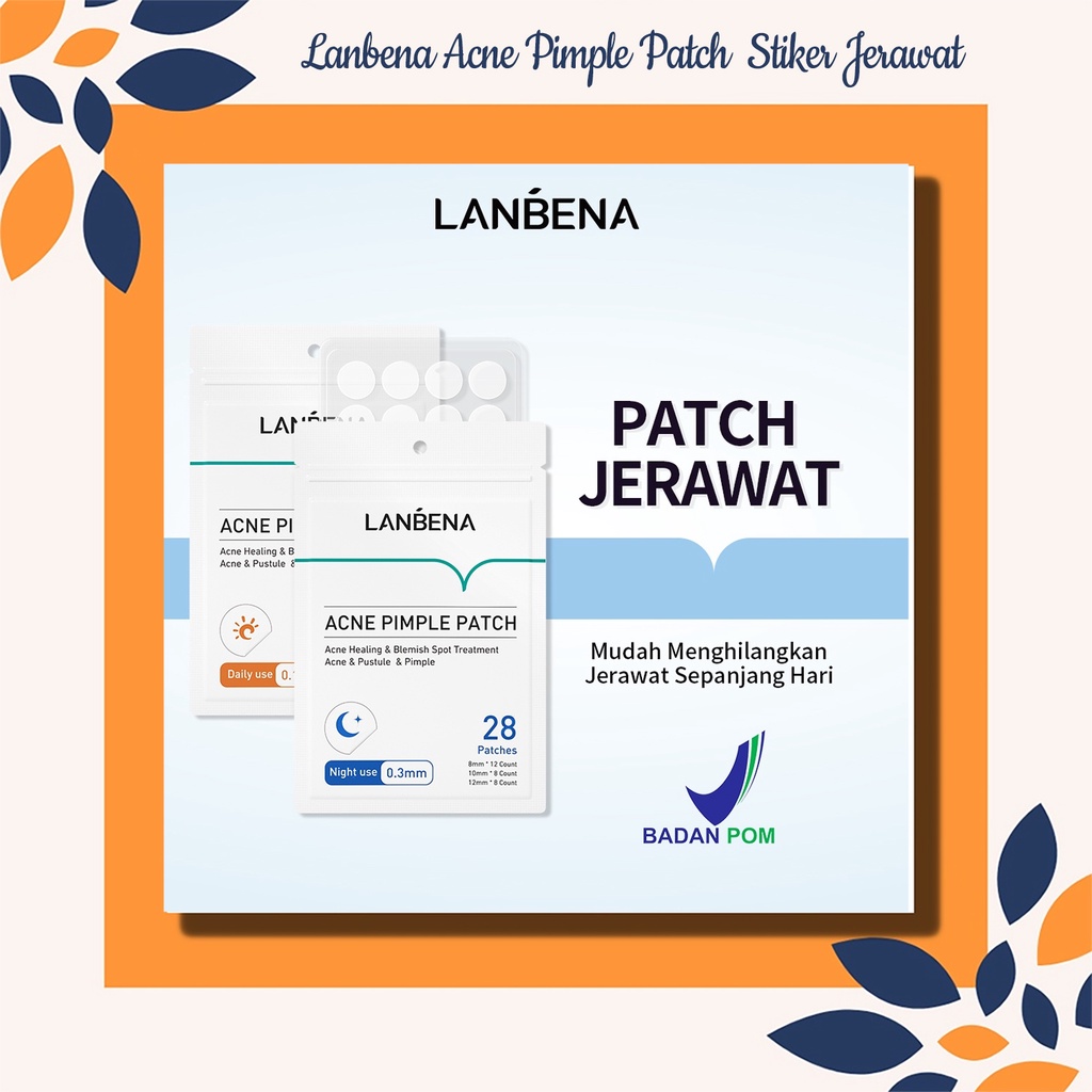 Jual Lanbena Acne Pimple Patch Stiker Jerawat/Sticker Jerawat/Penutup ...