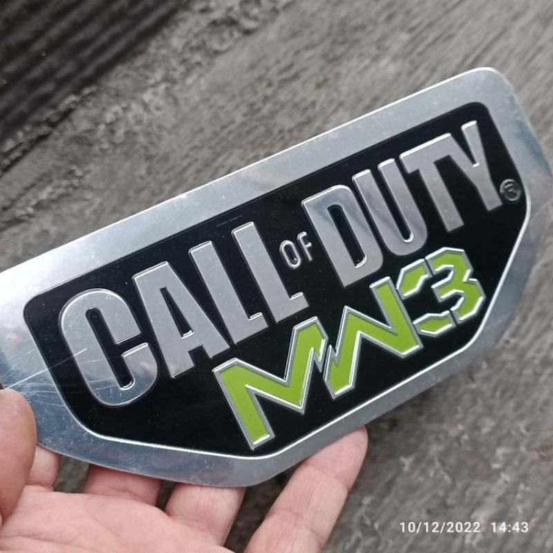 Jual emblem stiker alumunium CALL OF DUTY MW3 JEEP JK WRANGLER RUBICON ...