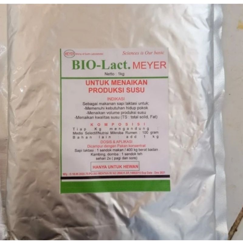Jual BIO-LACT meyer 1kg utk meningkatkan produksi susu pada hewan ...