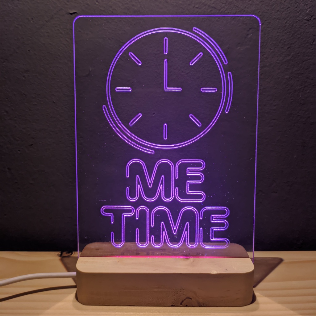 Jual Lampu Hias Lampu Tidur Akrilik LED QUOTES / Standing Lamp Acrylic ...