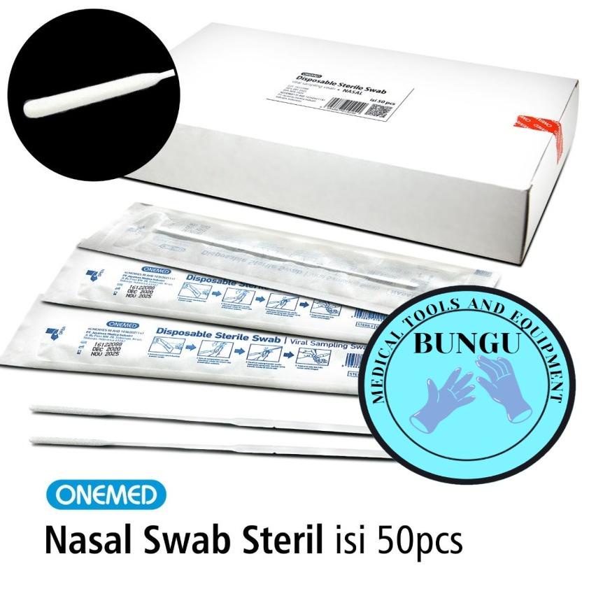 Jual L(2I㊚) BUNGU Nasal Swab Steril Antigen Sterile Flocked Swab Naso ...