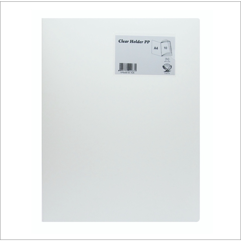 Jual Dokumen Keeper 10 Pocket EAGLE A4 Clear Holder Document Keeper ...