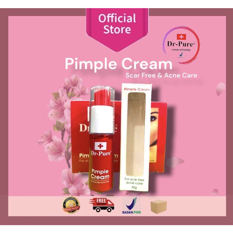 Jual DR-PURE PIMPLE CREAM 30gr | cream jerawat | Shopee Indonesia