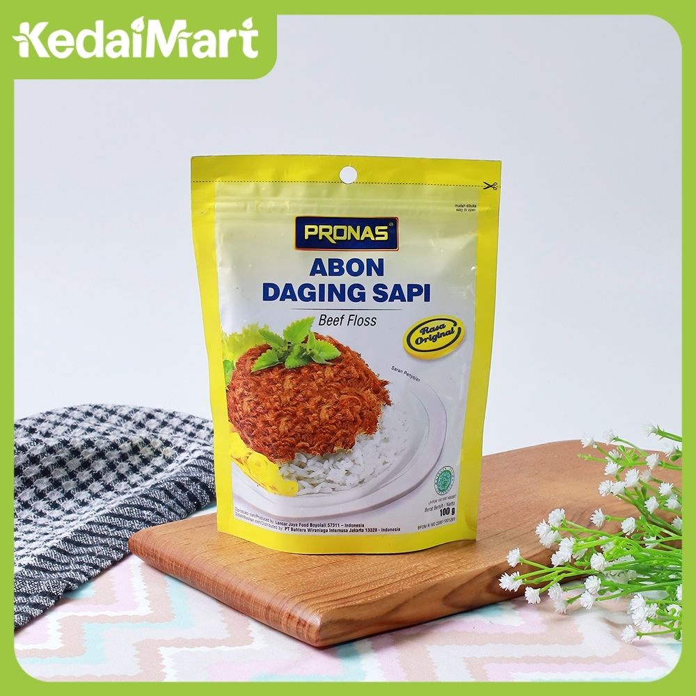 Jual Pronas Abon Daging Sapi Rasa Original 100 Gram | Shopee Indonesia