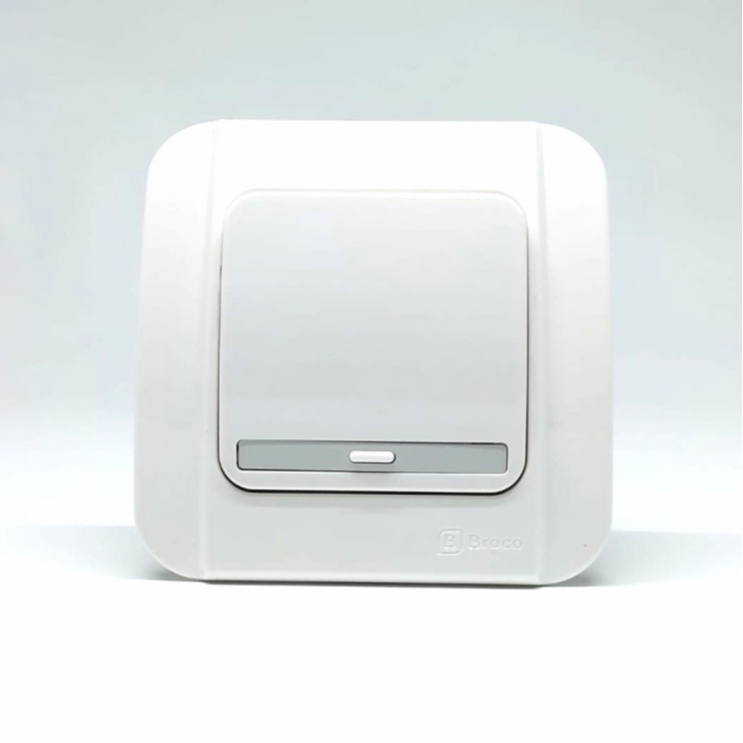 Jual Saklar Engkel/Single switch Broco Galleo G161-55s Snow White ...