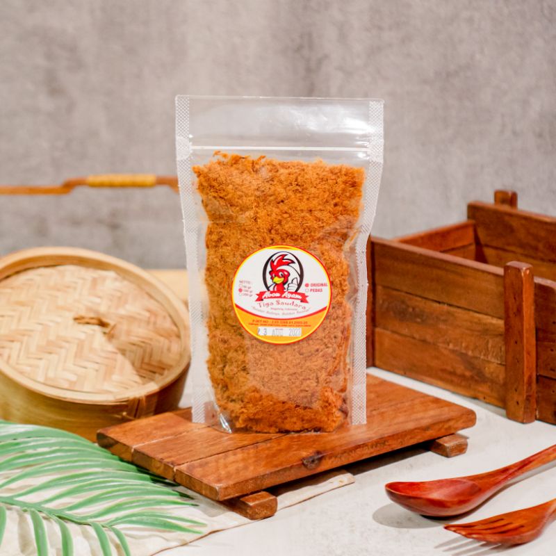 Jual Abon Ayam Tiga Saudara 100gr (kemasan pouch) | Shopee Indonesia