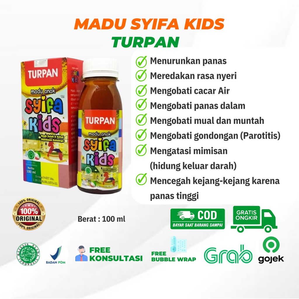 Jual Obat Penurun Panas Anak Syifa Kids 100ml Asli Original Obat Demam ...