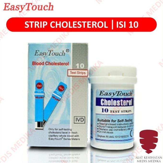 Jual Strip Easy Touch Cholesterol Test Kolesterol Refill Isi 10 ...