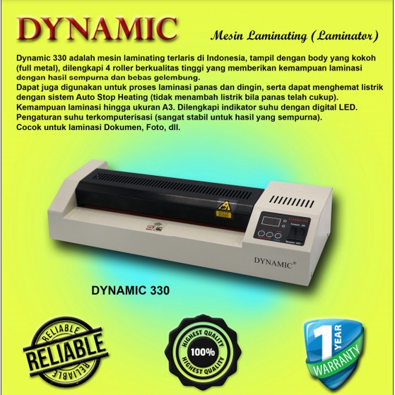 Jual Mesin Laminating DYNAMIC 330 Mesin Laminating Dynamic-330 LED ...