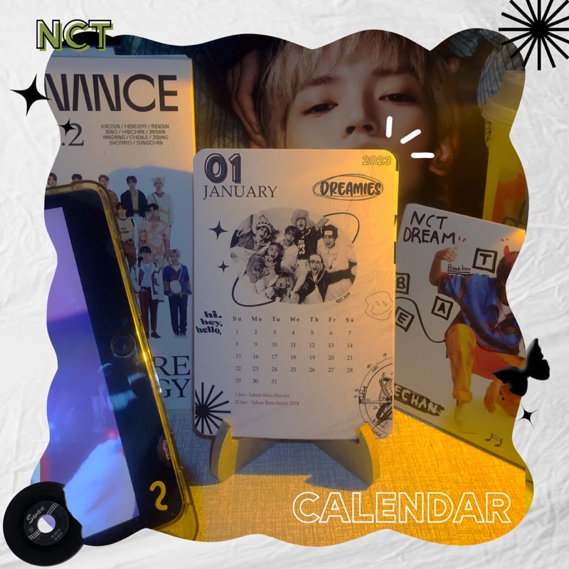 Jual Aesthetic Calendar NCT 2023 DREAM WAYV 127 / KALENDER KPOP LUCU ...