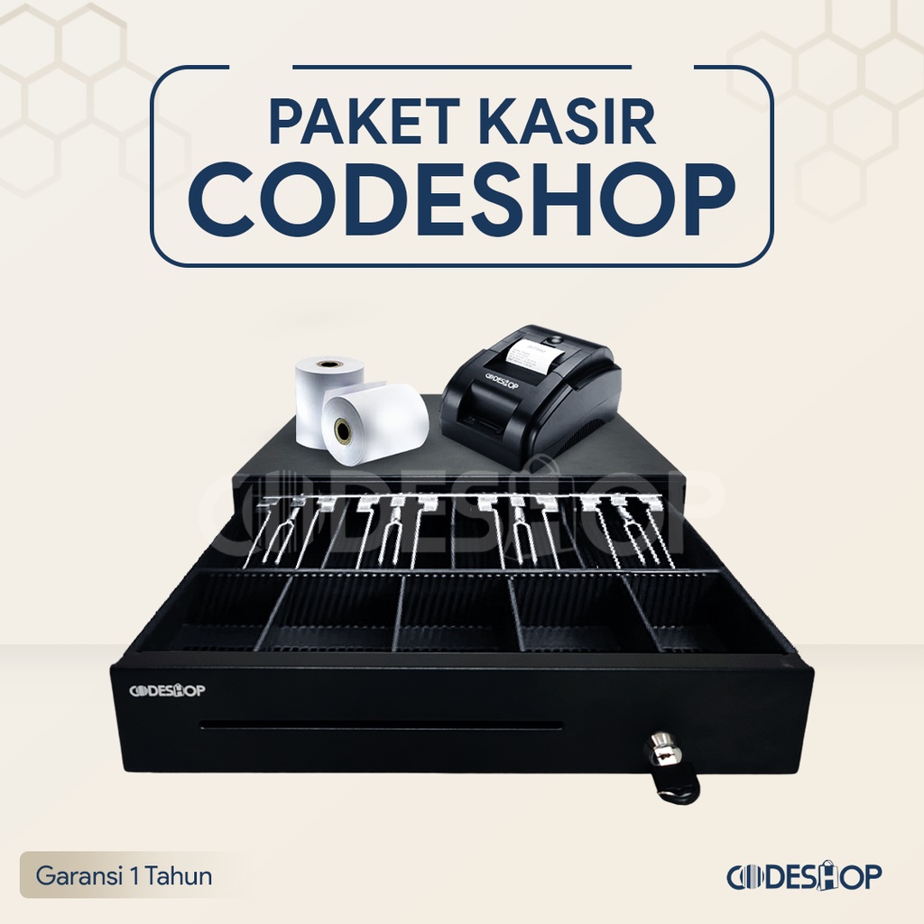 Jual Paket Kasir Printer + Laci Kasir Codeshop CBT-58i & CK-335 (Free ...