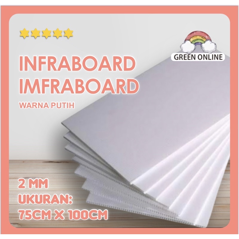 Jual INFRABOARD IMPRABOARD PUTIH UK 75x100 2 MM | Shopee Indonesia