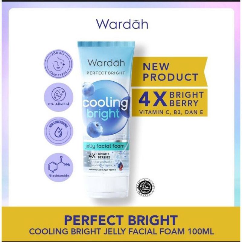 Jual WARDAH FACIAL FOAM PENCUCI MUKA PERFECT BRIGT CREAMY BRIGHTENING ...