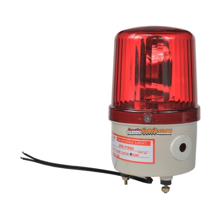 Jual Lampu Darurat Bohlam 4 " Rotary Warning Light + Buzzer 220V AC TAB ...