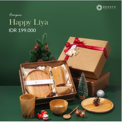 Jual Homie Hampers Happy Liya / Parsel Natal Unik / Alat Makan Kayu ...