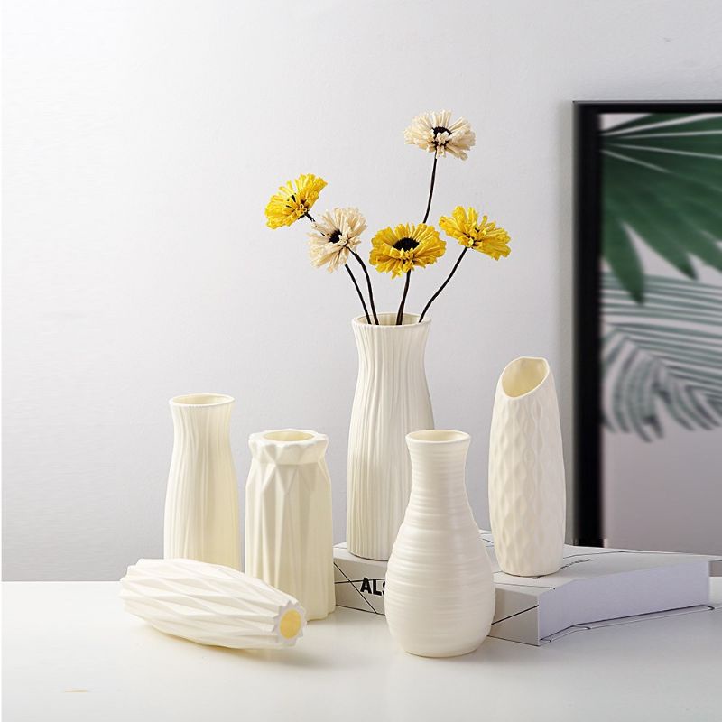 Jual Vas Bunga Plastik Aesthetic / Vas Nordic Diamond | Shopee Indonesia