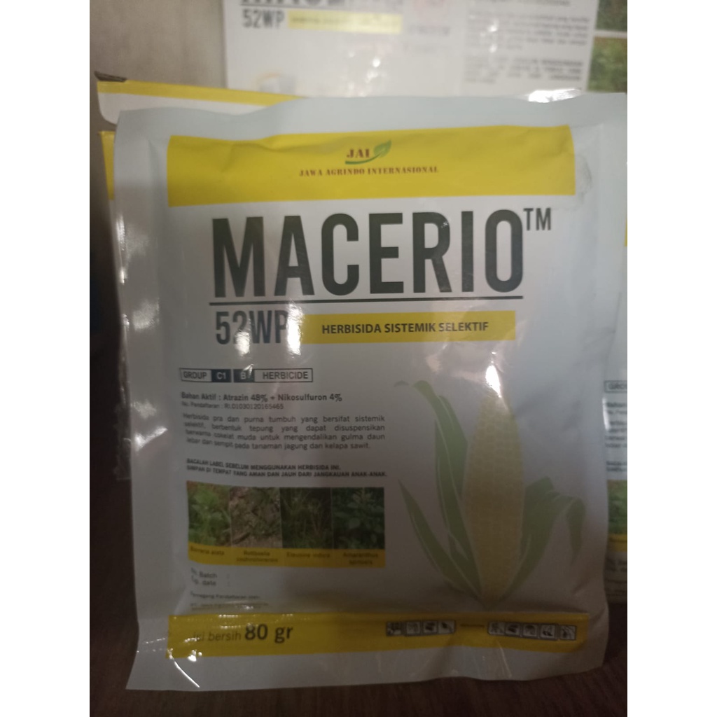 Jual OBAT RUMPUT SELEKTIF JAGUNG (MACERIO 52 WP) | Shopee Indonesia