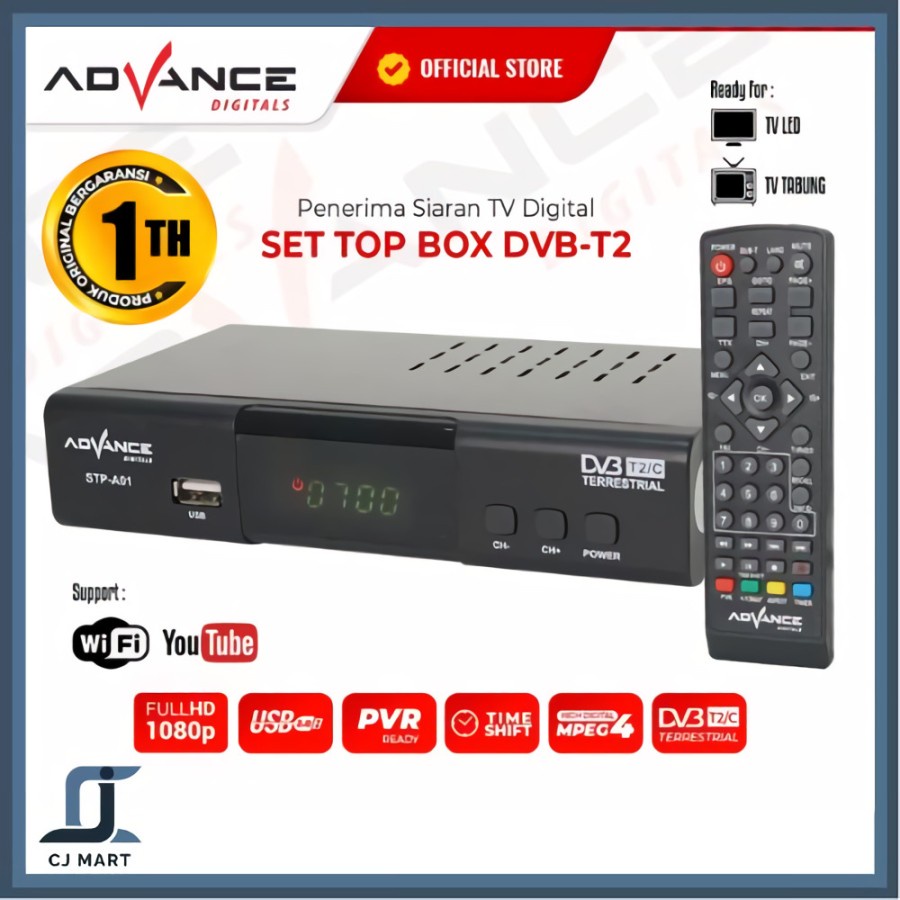 Jual Advance STB Set Top Box TV Digital Receiver Penerima Siaran Full ...