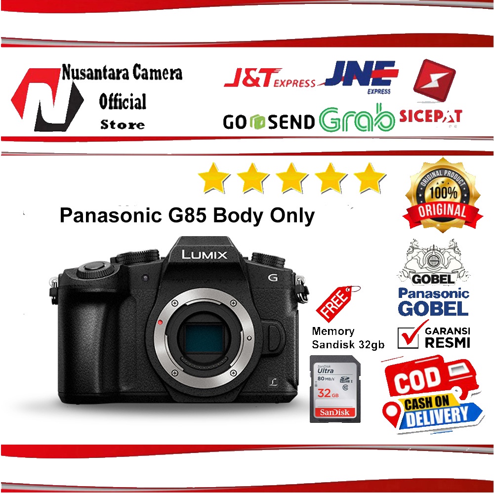 Jual Panasonic Lumix DMC-G85 Body - RESMI - Black | Shopee Indonesia