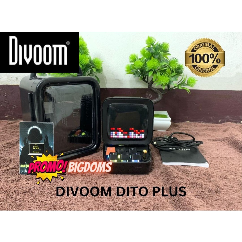 Jual Divoom Ditoo-Plus Speaker Bluetooth with LED Pixel Art RGB Plus ...