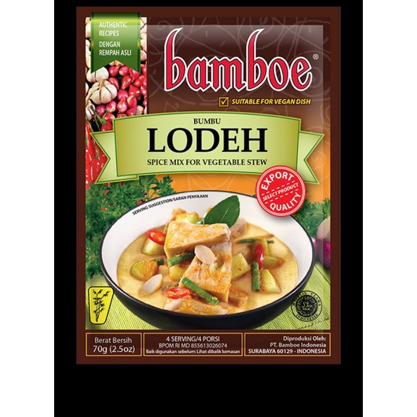 Jual Bamboe Bumbu Instan Ayam Goreng Kalasan Empal Gule Kuah Bakso ...