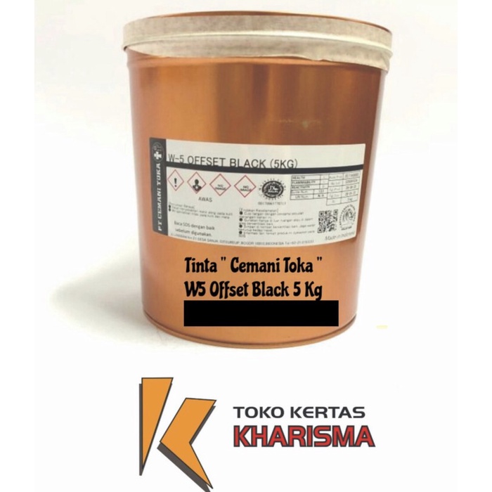 Jual Tinta Tinta Cetak , Cemanitoka , W5 Offset Black 5 Kg | Shopee Indonesia