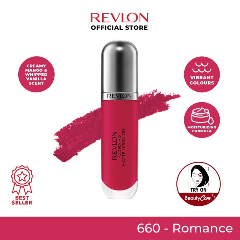 Jual Revlon Ultra Hd Matte Lipcolor - 660 Romance Lipstick Lipstik ...