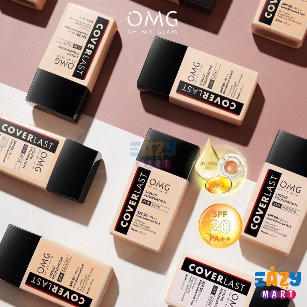 Jual OMG Oh My Glam Liquid Foundation | Shopee Indonesia
