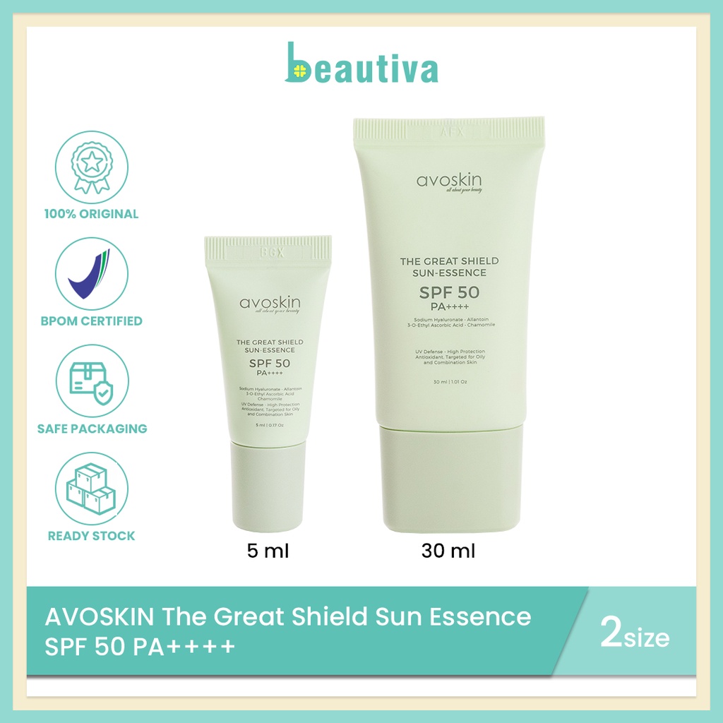 Jual Avoskin The Great Shield Sun-Essence Sunscreen SPF 50 PA ...