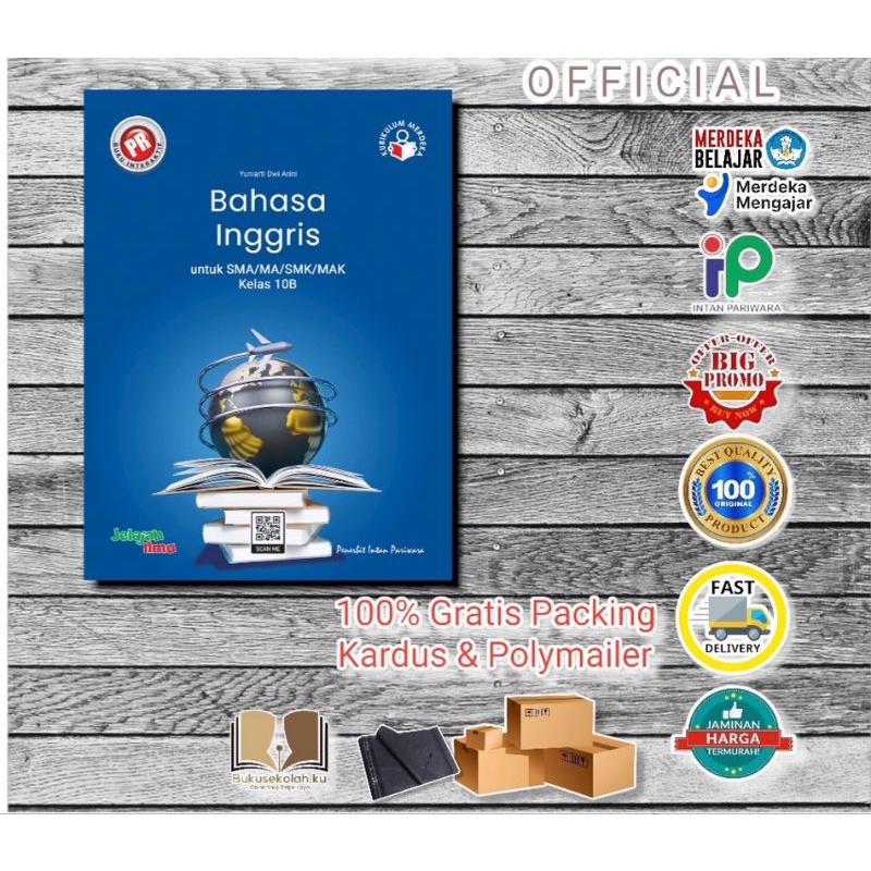 Jual Buku lks pr interaktif bahasa inggris kelas X, 10 semester 2 kurikulum merdeka intan ...