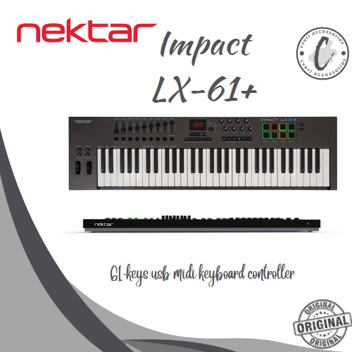 Jual NEKTAR Impact LX61+ 61-Keys Keyboard Controller Original LX-61 ...