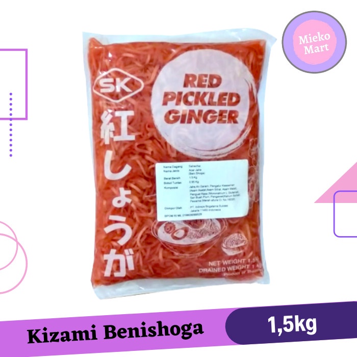 Jual Kizami Beni Shoga Sahachai | Benishoga | Acar Jahe 1,5Kg | Shopee ...