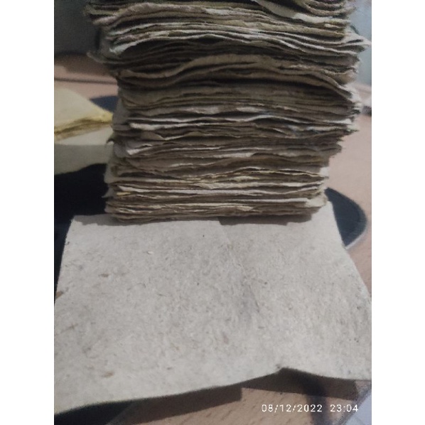 Jual Kertas serat jerami padi uk A7 (50 lembar) daur ulang handmade ...
