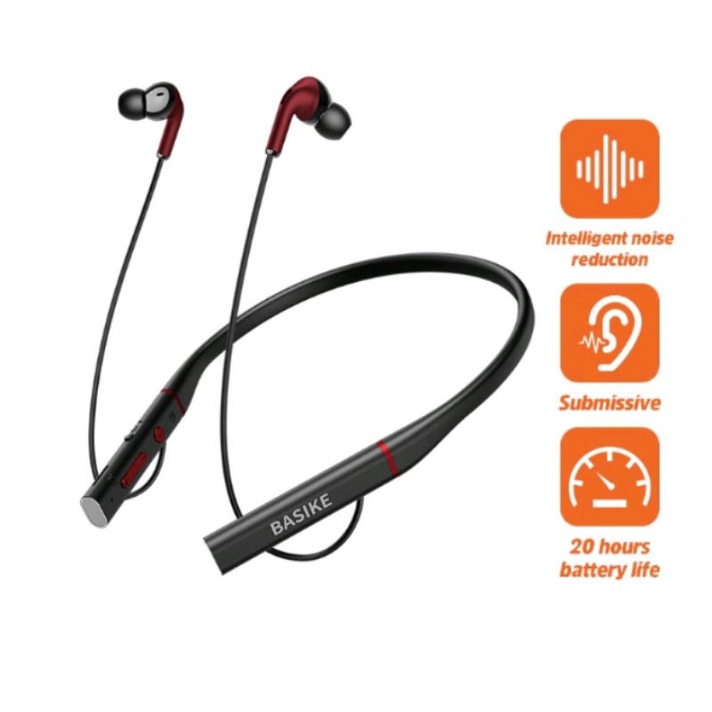 Jual Headset Gantung Leher Sound Bass + Slot TF Card Memori Sporty ...