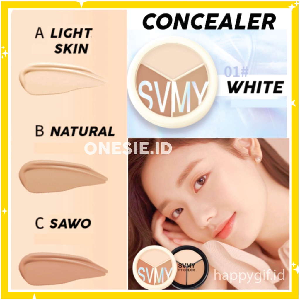 Jual SVMY 3 in 1 Concealer Contour Corrector Natural Light Skin Color LA188 5172 | Shopee Indonesia