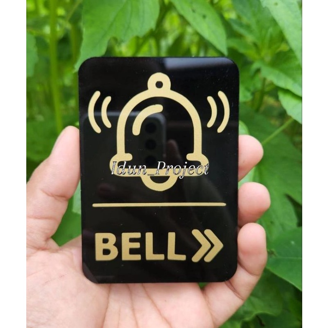 Jual Sign board bell/Tulisan bell rumah/petunjuk bell rumah/Bell rumah ...