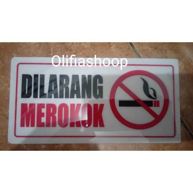 Jual MIKA SIGN DILARANG MEROKOK | Shopee Indonesia