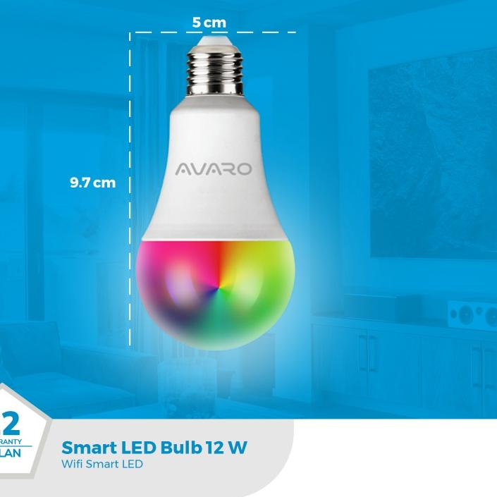 Jual マ Avaro Lampu Smart LED Bluetooth WIFI 9W 10W 12W Smart Bulb RGB + WW Trendy | Shopee Indonesia